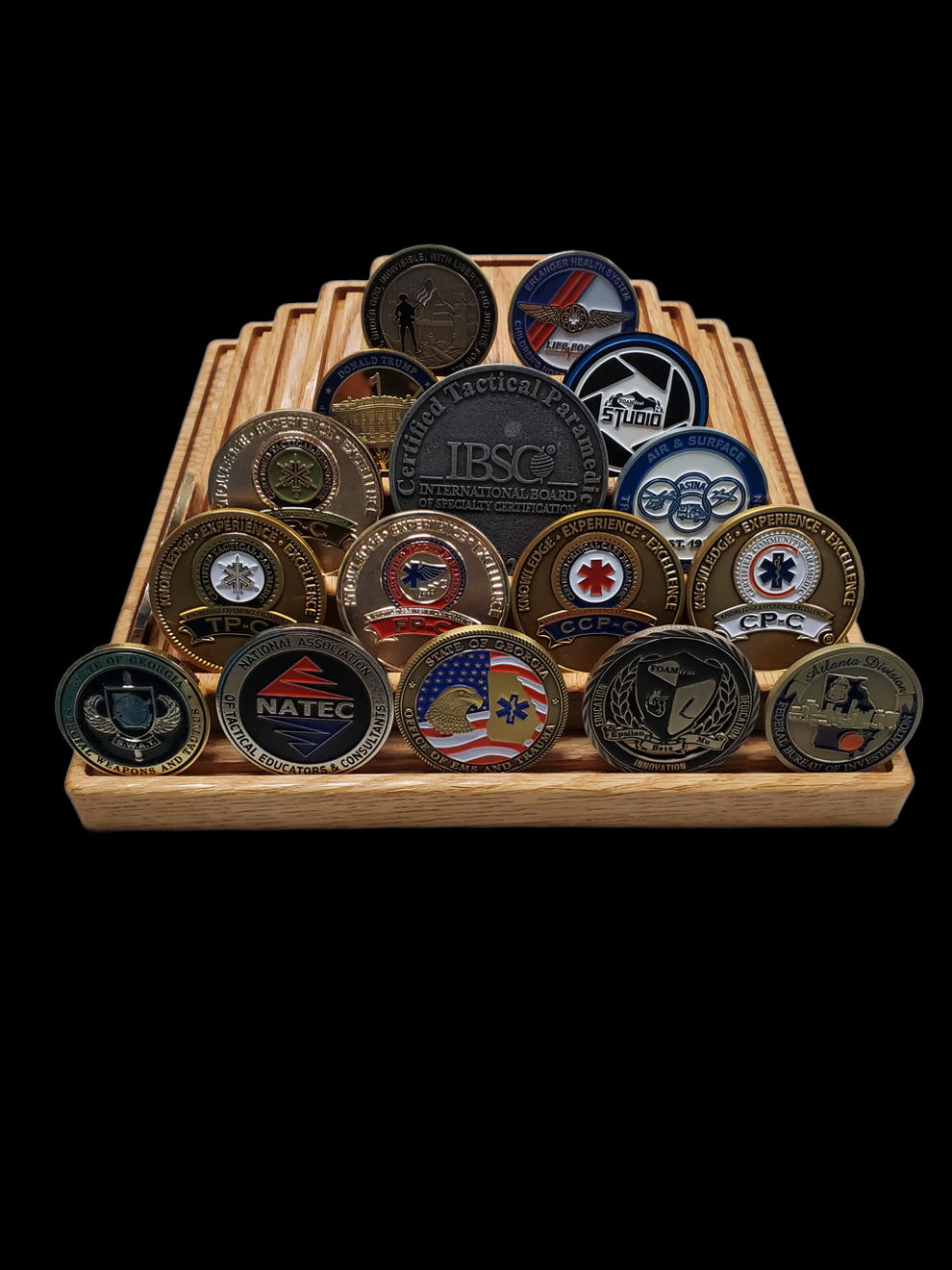 Challenge Coin Holder CNC file – STL Woodworking Shop