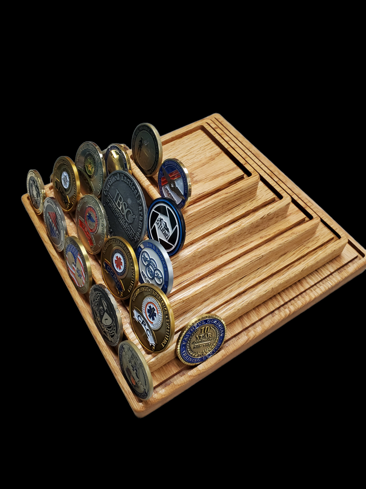 Challenge Coin Holder CNC file – STL Woodworking Shop